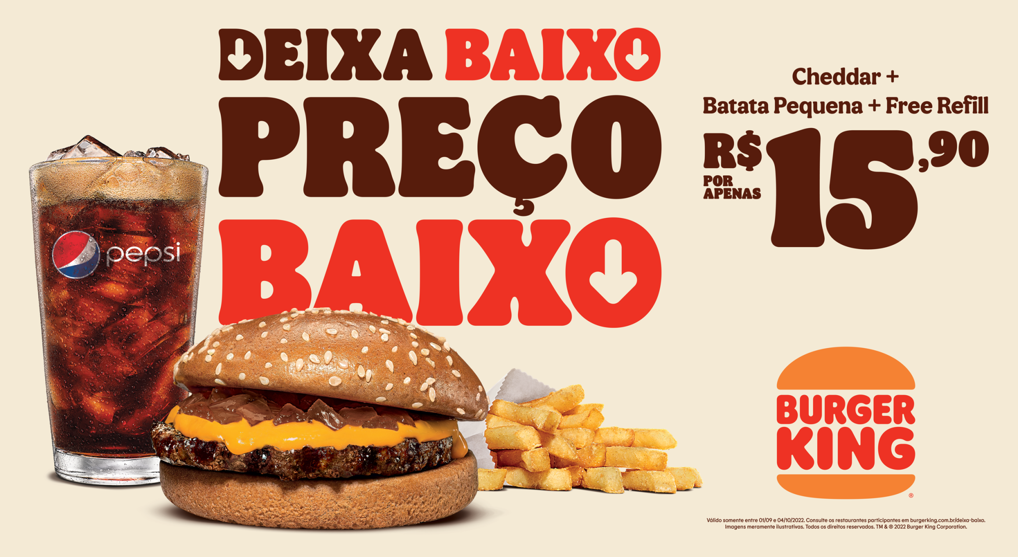 Para celebrar o mês do cliente, Burger King® traz campanha “Deixa baixo ...