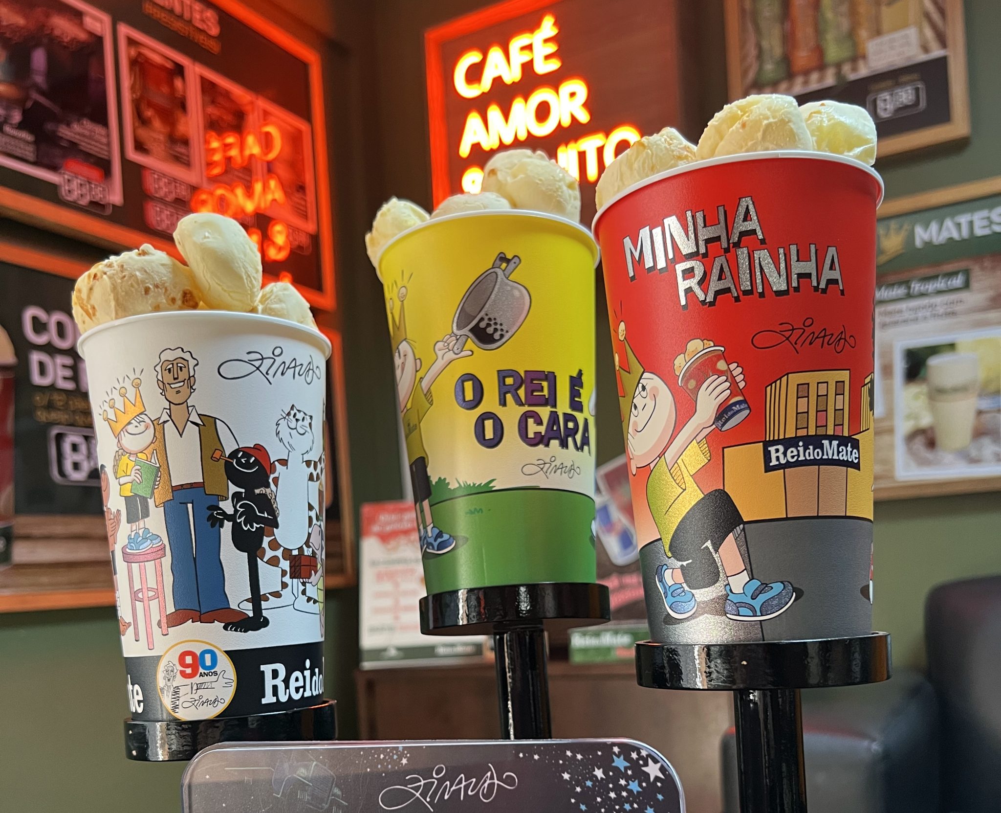 Com copos temáticos, Rei do Mate homenageia os 90 anos do cartunista ...