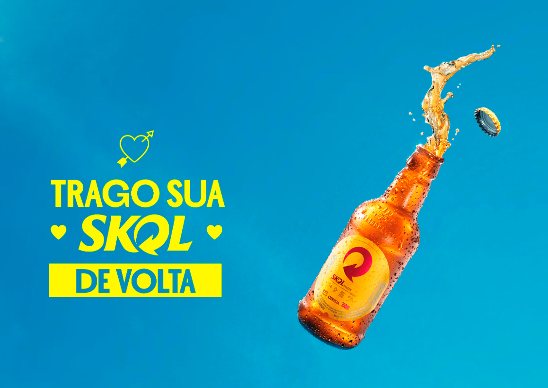 SKOL usa tradicionais cartazes de "trago seu amor de volta" para promover o verdadeiro amor dos ...