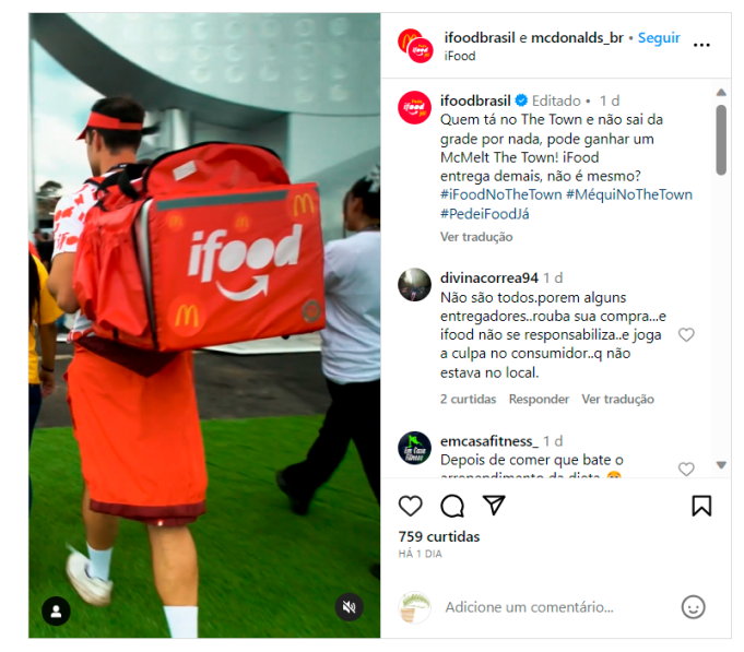 McMelt The Town: iFood e McDonald's surpreendem fãs no The Town 2023 com entregas especiais ...