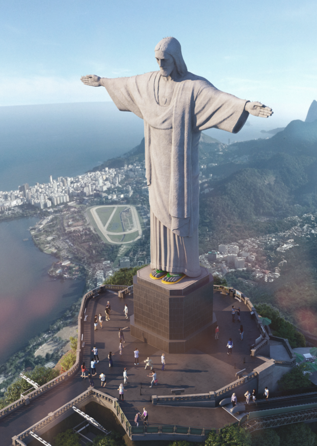Havaianas veste o Cristo Redentor com os seus chinelos em homenagem ao ...